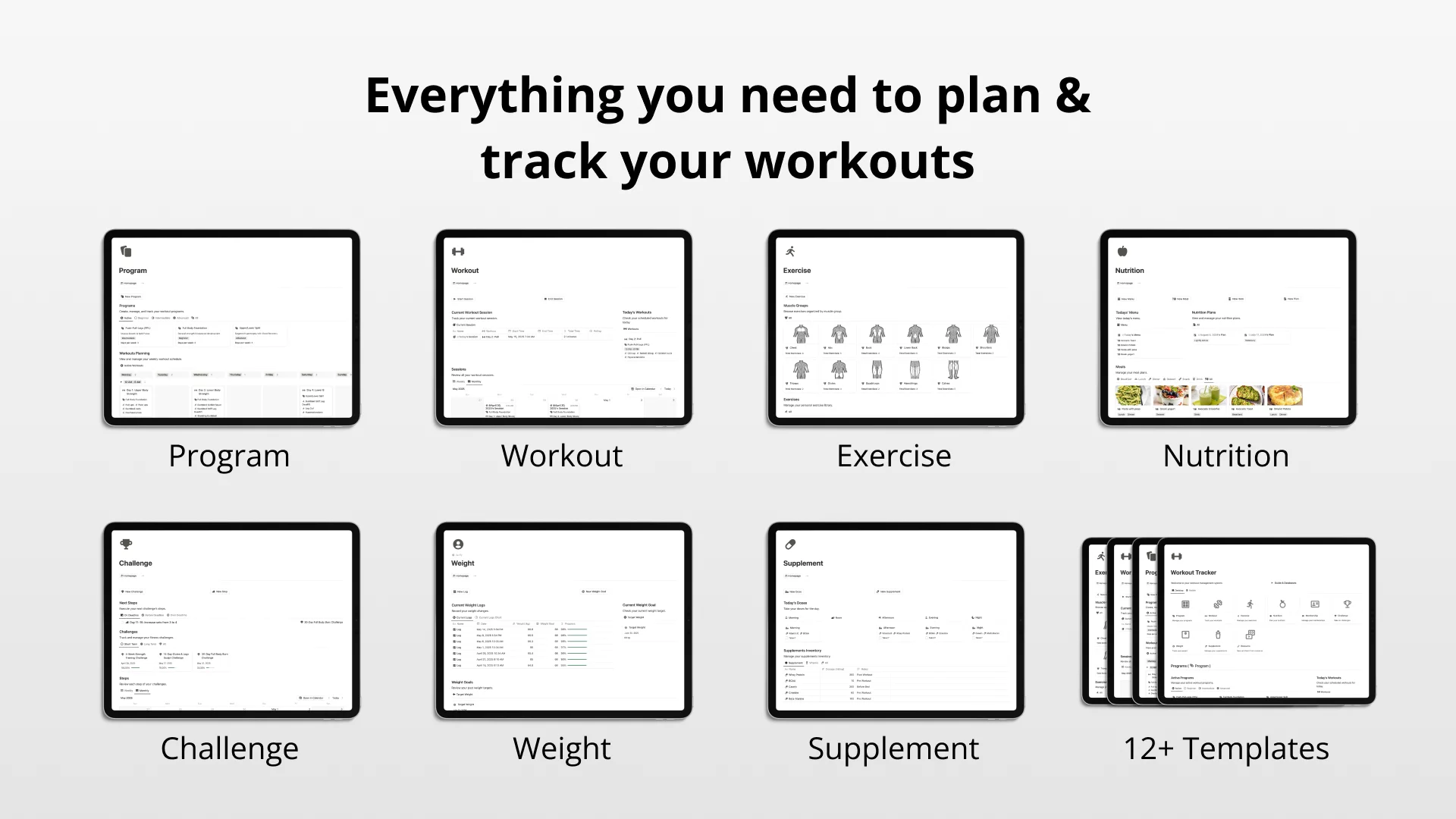 Notion Workout Tracker - Personal Template
